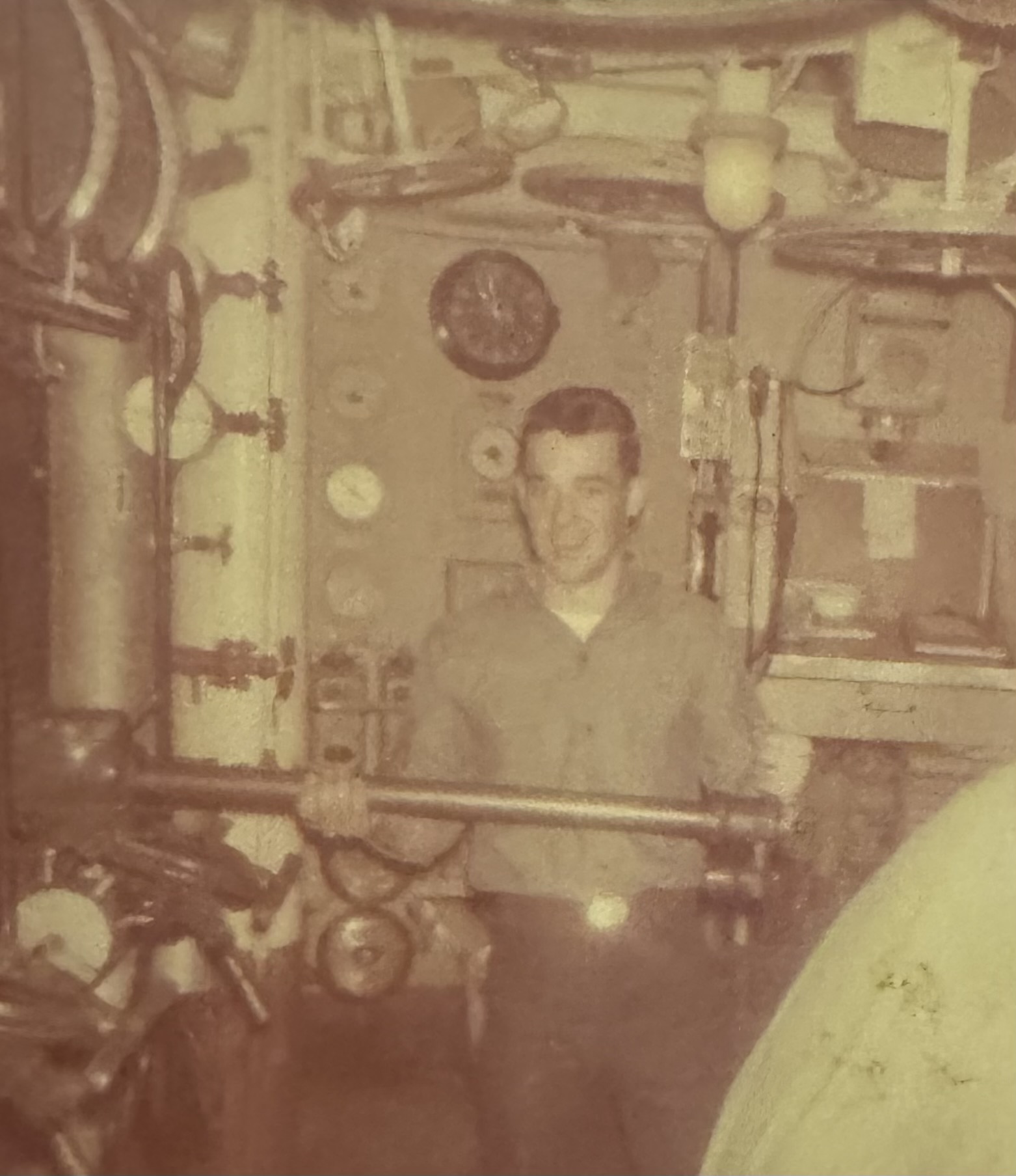 Daddy in the boiler room on Navy ship during Vietnam War - Stith ...